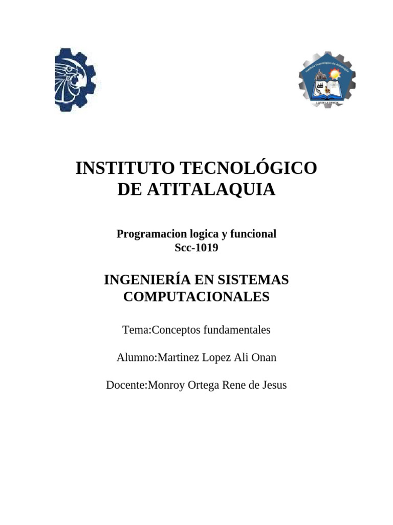 Programacion Logica y Funcional | PDF | Lenguaje de programación | Tipo de datos