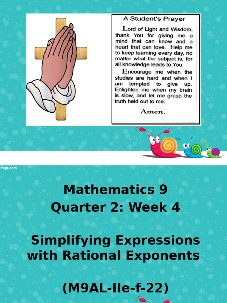 Simplifying Rational Exponents | PDF | Teaching Methods & Materials