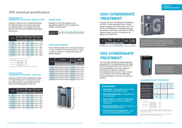 OSC Technical Specifications | PDF | Home Appliance | Engineering Thermodynamics