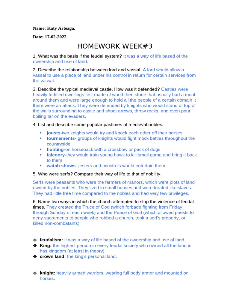 HOMEWORK WEEK#3 | PDF