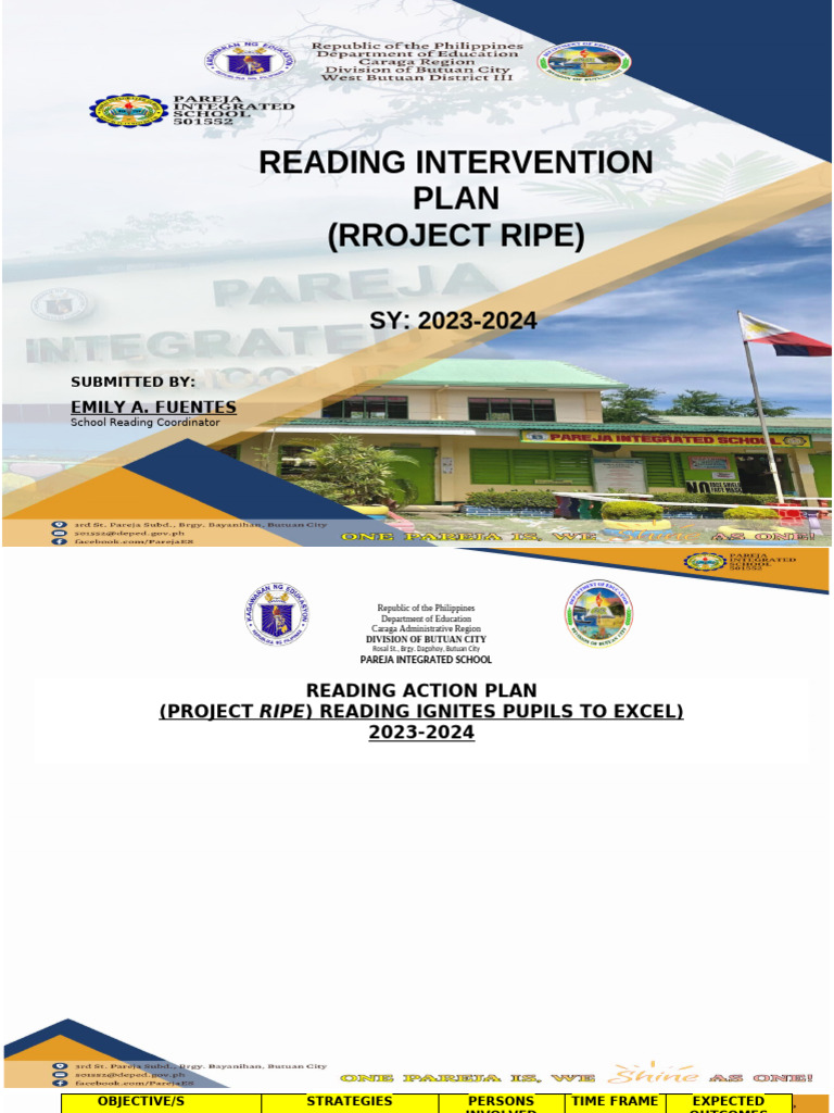 PIS-READING-ACTION-PLAN-2023-2024 | PDF | Learning | Education Theory