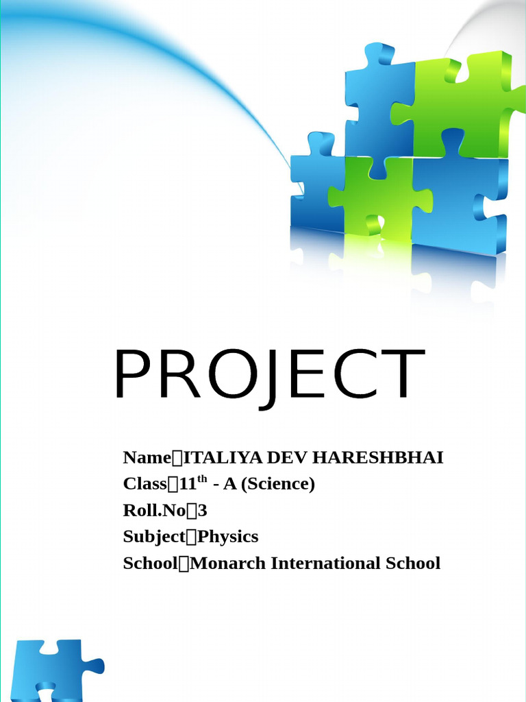 physics investigatory project class 11 jet of water projectory | PDF ...