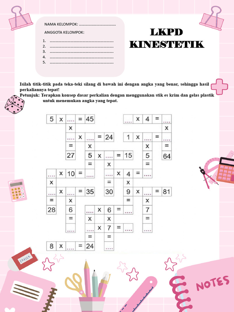 LKPD Perkalian | PDF | Metode & Bahan Ajar