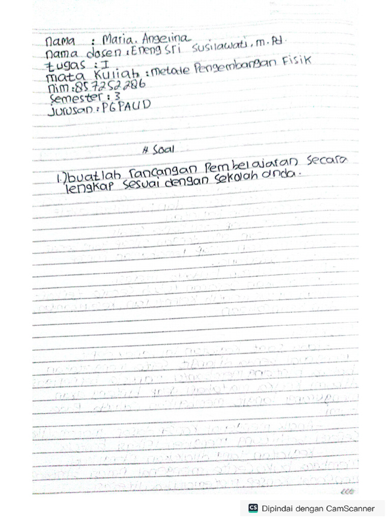 Tugas Tutorial 1 (Metode Pengembangan Fisik) | PDF