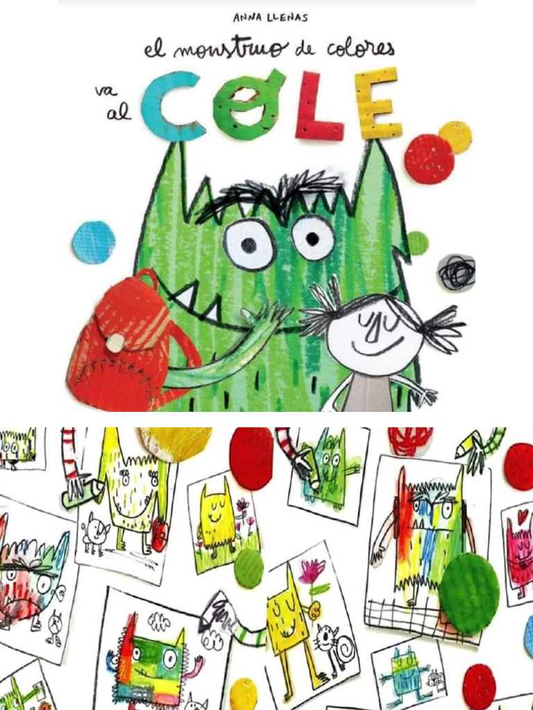 El Monstruo de Colores Va Al Cole para Imprimir | PDF