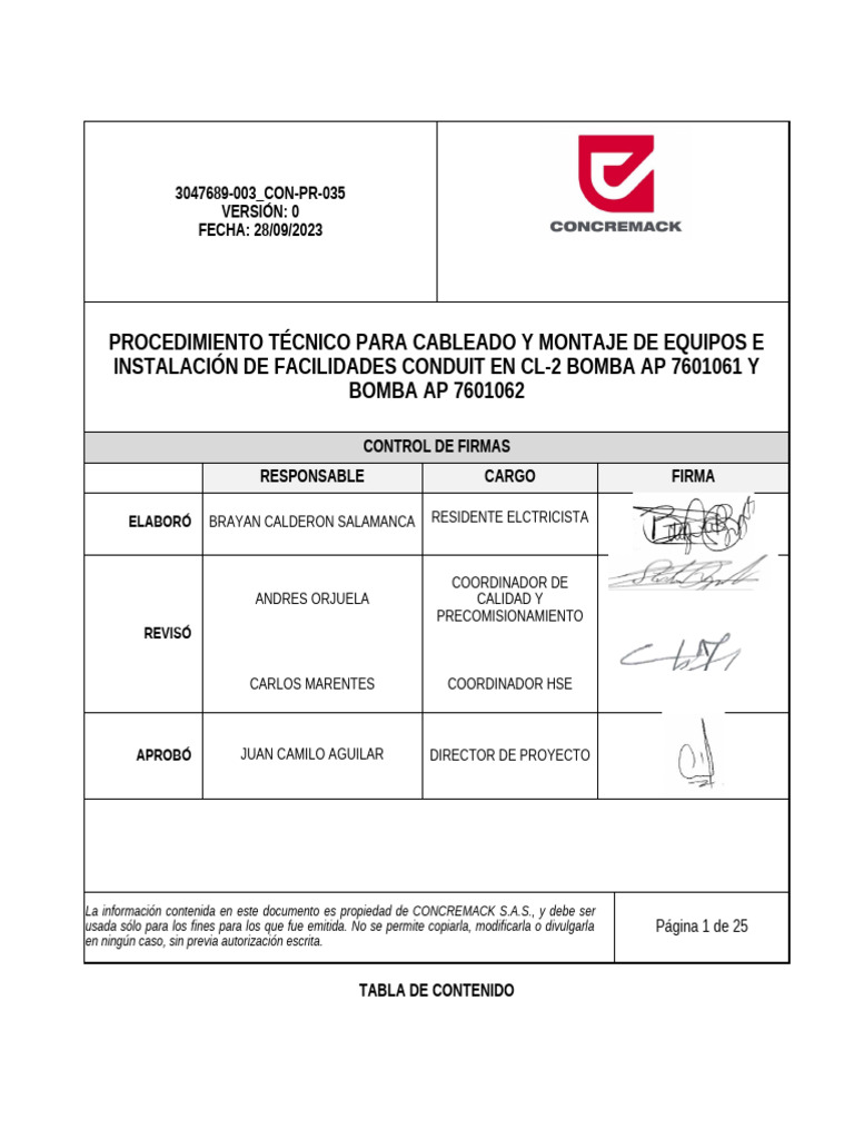3047689-003_con-Pr-035-Procedimiento Técnico Para Cableado y Montaje de ...