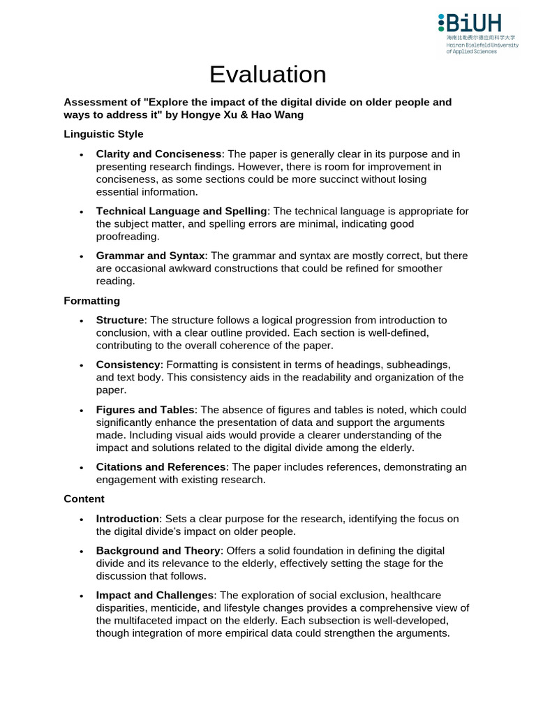 DT2 - 20 - Hao Wang Hongye XU - Digital Divide | PDF | Proofreading ...