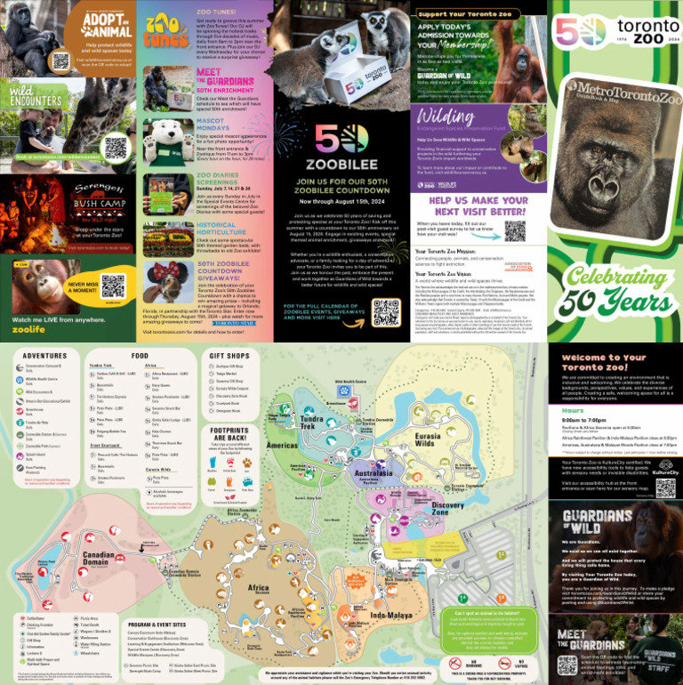 TorontoZoo Map VisitorGuide | PDF