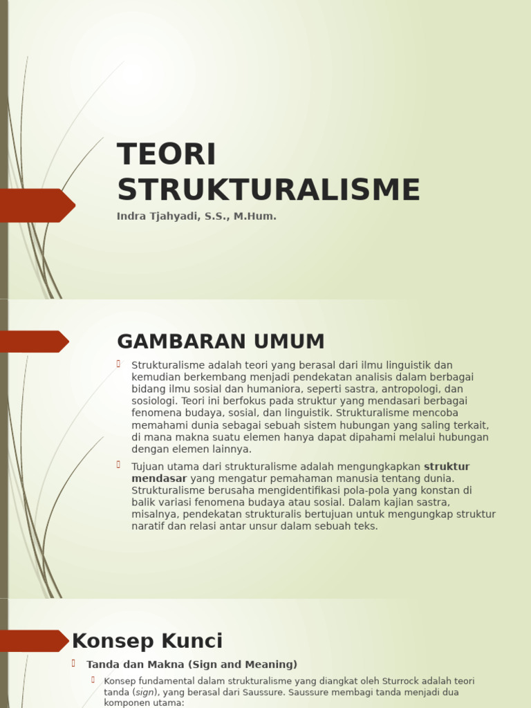 Teori Strukturalisme | PDF