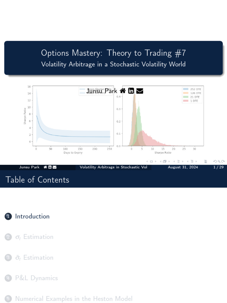 Volatilty Arbitrage in A Stochastic Volatility World 1725234500 | PDF ...