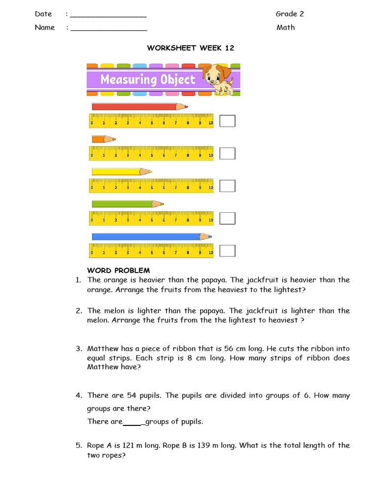 G2 Math Question Week 12 | PDF | Language Arts & Discipline | Home & Garden