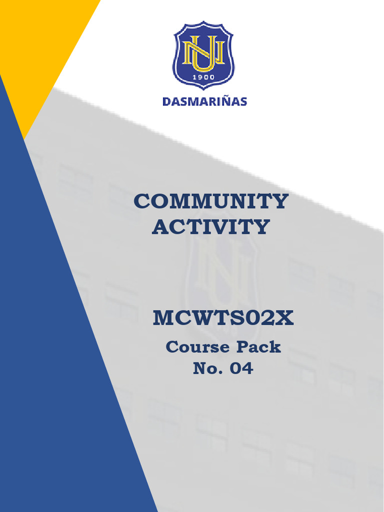 NSTP2 - CM - 004 - Community Needs Assessment | PDF | Needs Assessment | Community