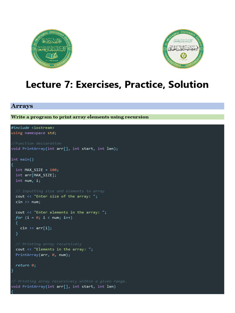 WameedMUCLecture 2021 92910486 | PDF | Namespace | Programming Paradigms