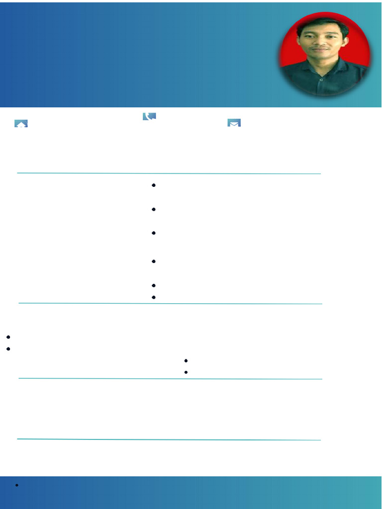 AndreBiru Oranye Minimalis Modern CV Lulusan Baru Dokumen A4 Abdre | PDF