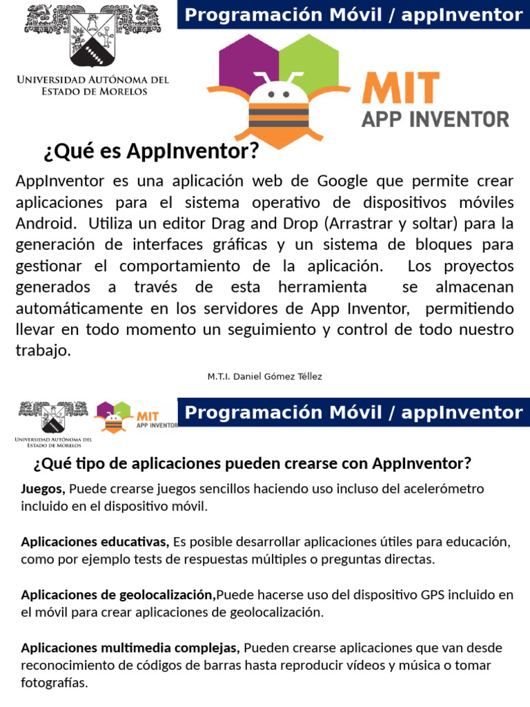 APP_INVENTOR | PDF | Software de la aplicacion | Aplicación movil