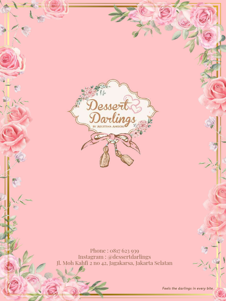 Menu Desert Darlings 2024 | PDF | Pickling | Cheesecake