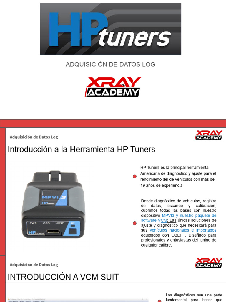 Presentacion Adquisicion Datos LOG Con HPtuners | PDF | Adquisición de datos | Informática