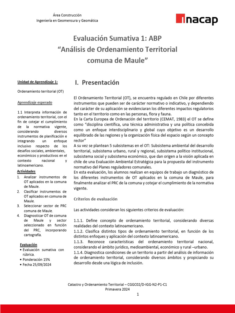 ABP Análisis OT - 15% - IGG - 2024 (1) Rubrica | PDF