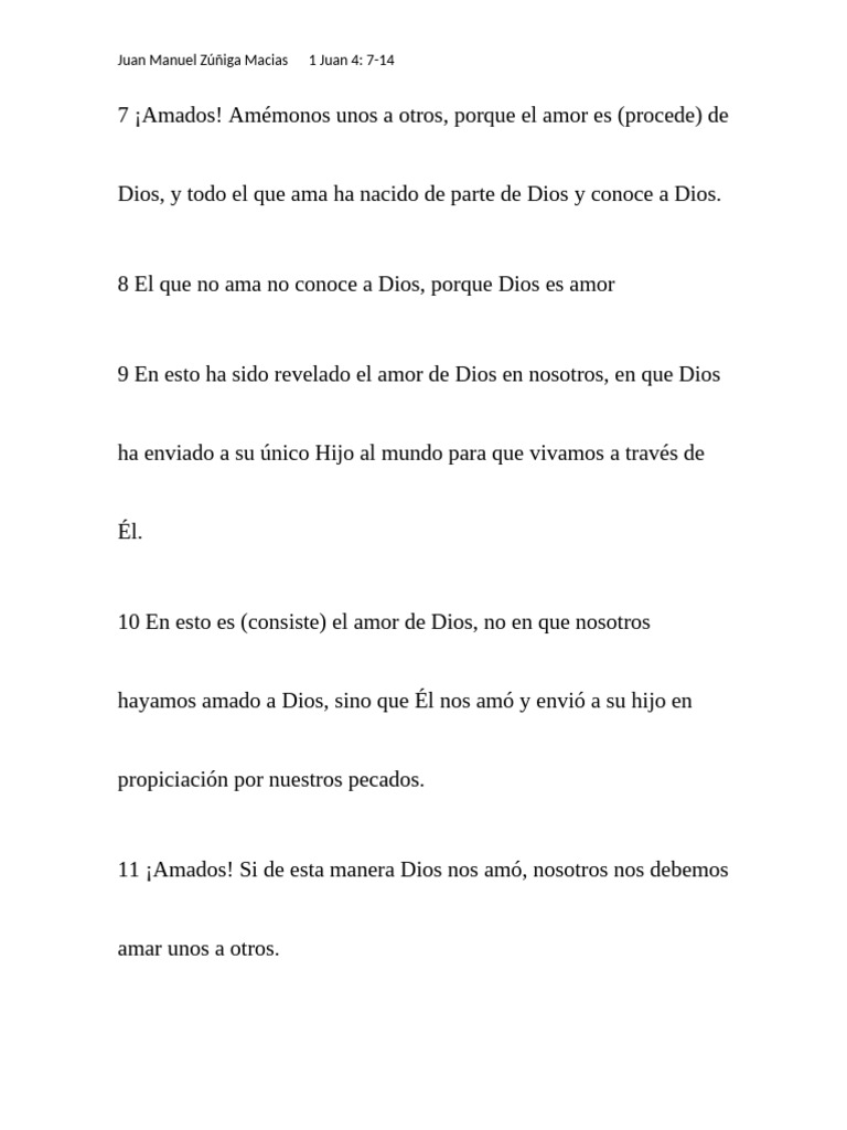 1 Juan 4 - 7 14 | PDF