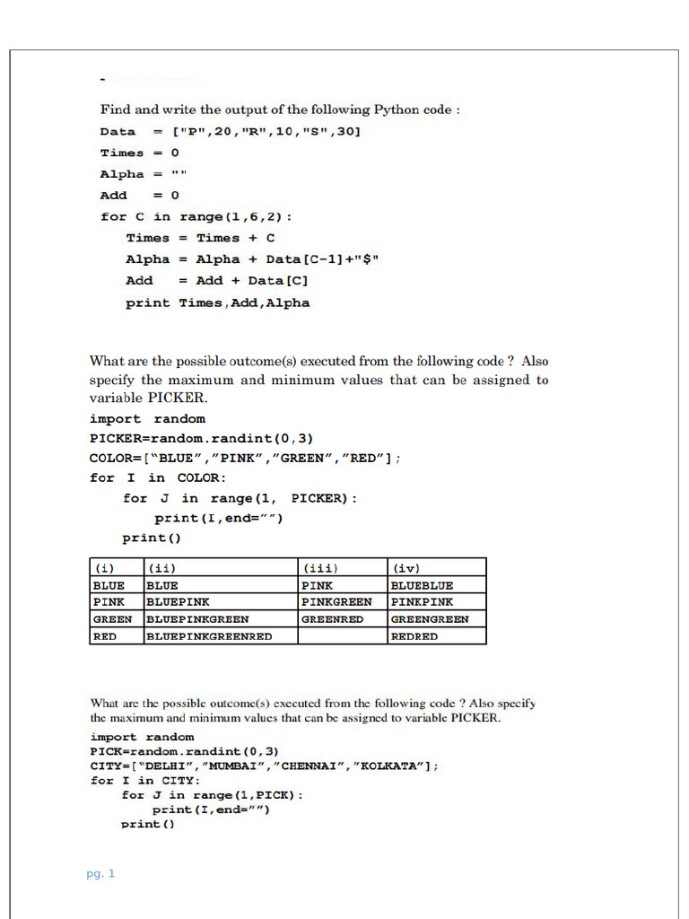 Output and Random | PDF