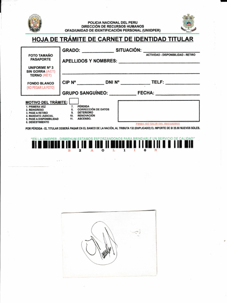 Hoja de Tramite Formato | PDF | Derecho