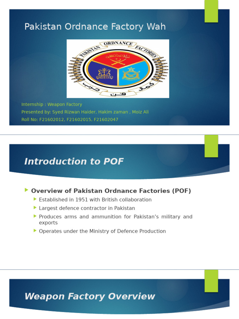 Pakistan Ordnance Factory Wah | PDF | Heat Treating | Industrial Processes
