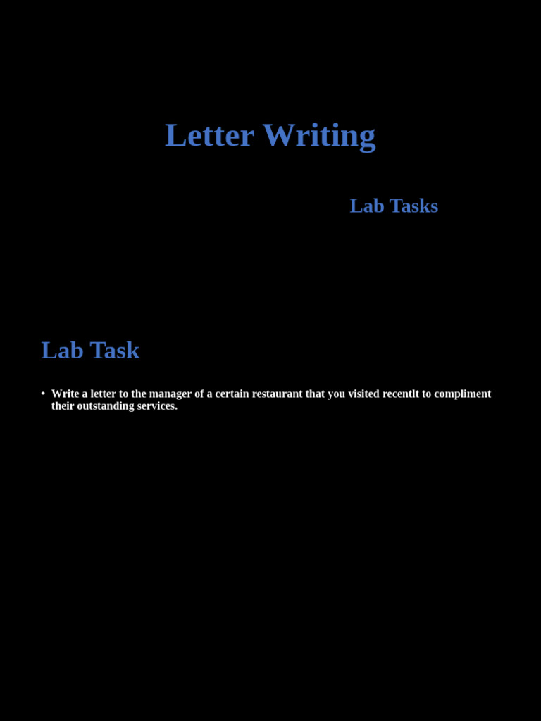 Letter Writing | PDF