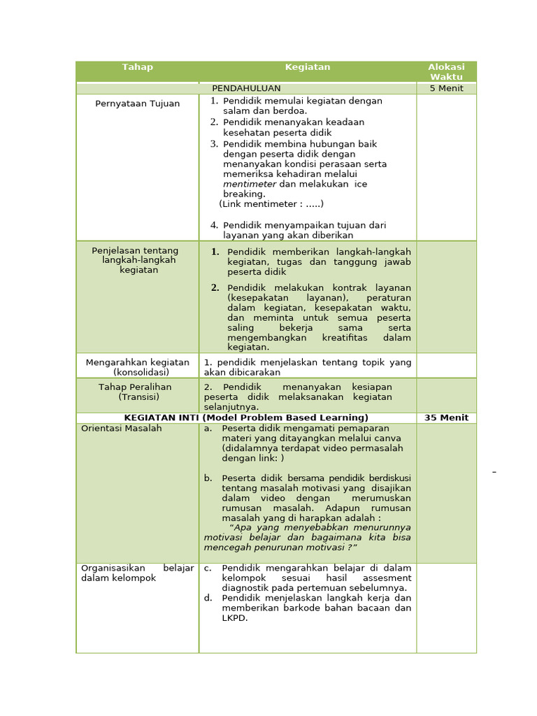 Sintak PBL | PDF | Karier & Perkembangan