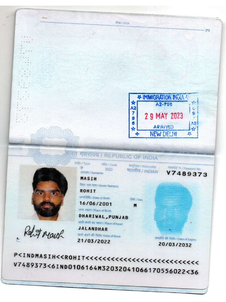 Passport Front Back | PDF