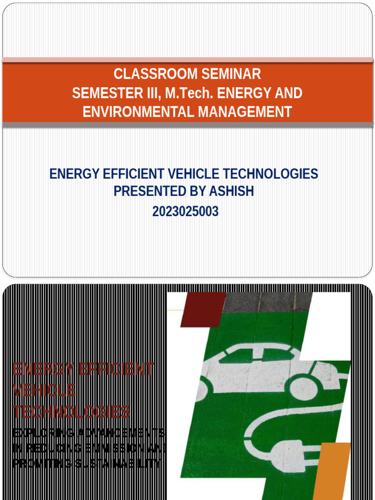 Introduction To Energy Efficient Technologies | PDF | Electric Vehicle ...