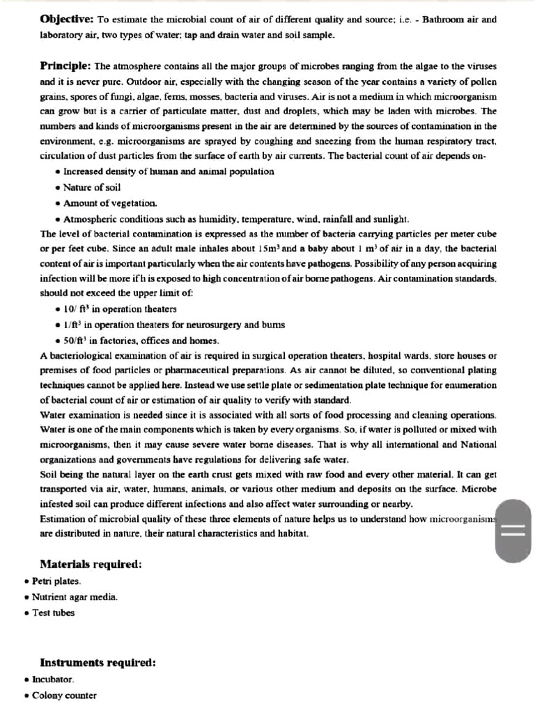 Microbiology Lab Mannual 1 | PDF | Staining | Growth Medium