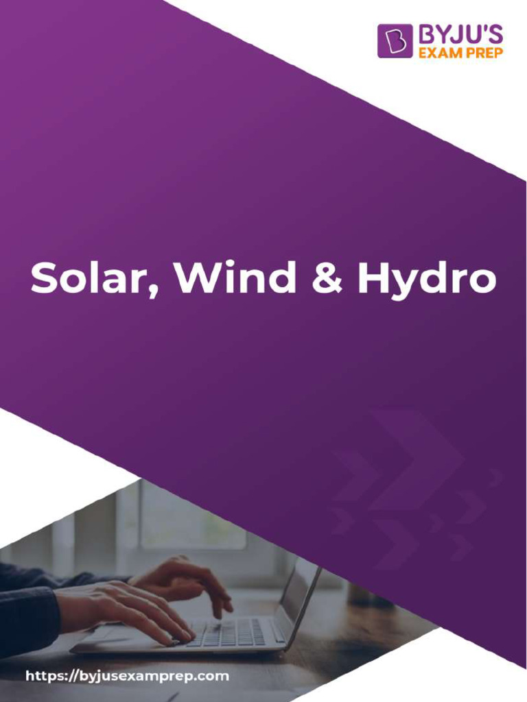 Solar Wind Hydro Energy H e 371695663727246 | PDF