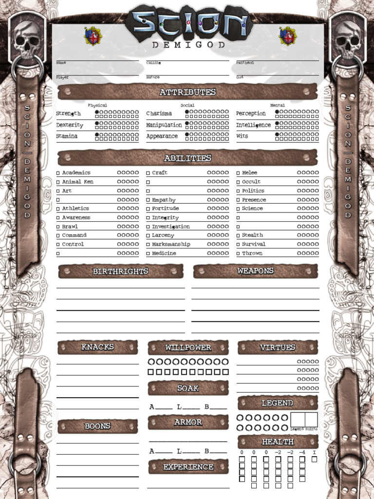 Scion - Allies - CS - Demigod | PDF