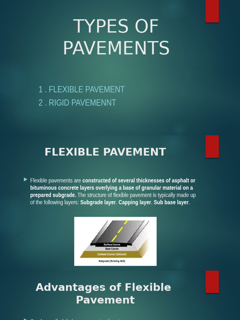 TYPES OF PAVEMENTS | PDF | Road Surface | Concrete