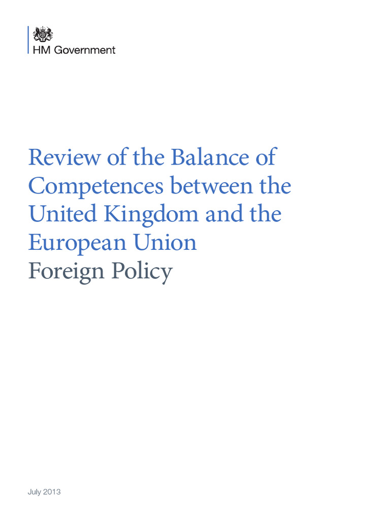 Foreign Policy Acc | PDF | European Union | Global Politics