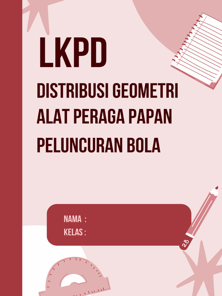 Merah Ilustrasi Sampul LKPD Sekolah | PDF