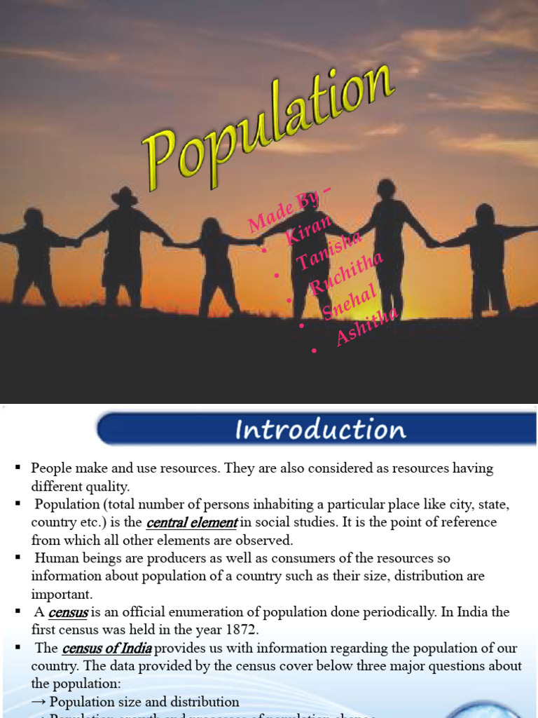 Ch 6 Population 2 | PDF | Human Migration | Literacy