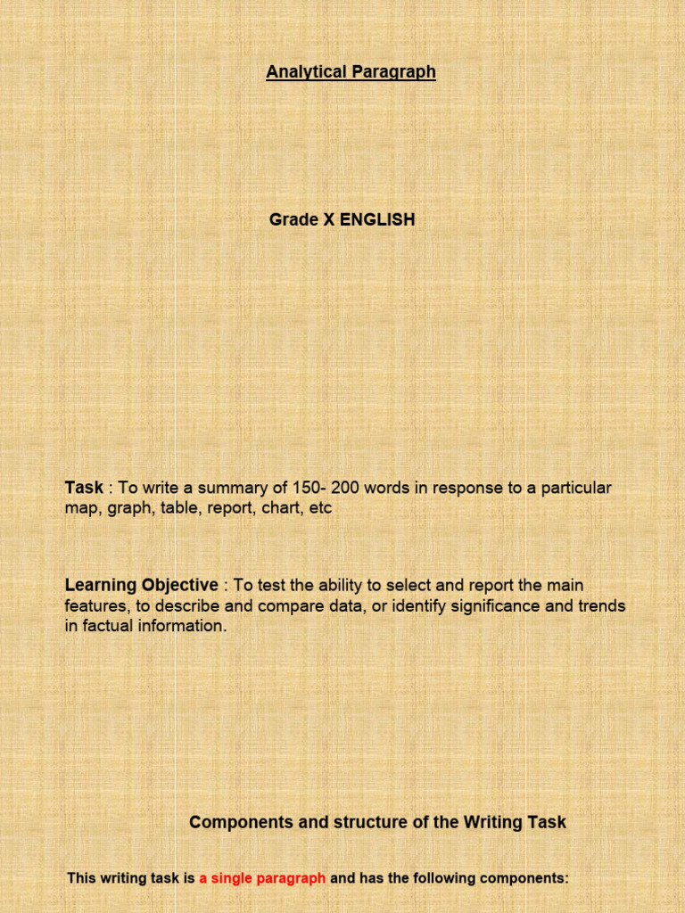 Writing Analytical Paragraphs Guide | PDF | Pie Chart | Electricity ...