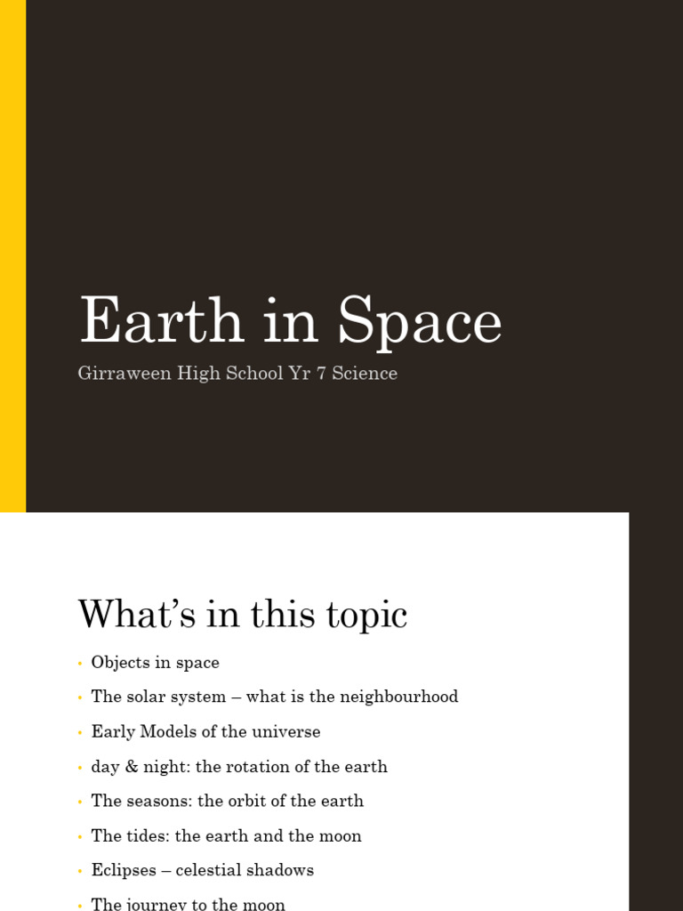 Earth in Space | PDF | Eclipse | Moon