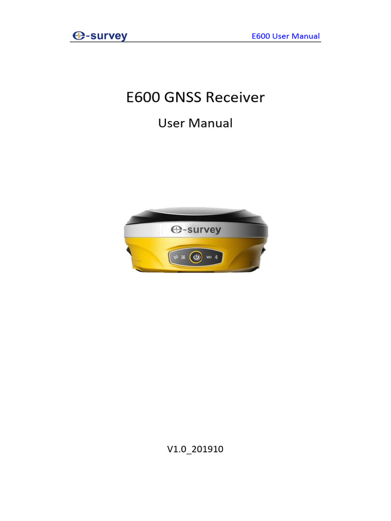 E600 User-Manual V1.0 201910 ENG | PDF | Computer Network | Calibration