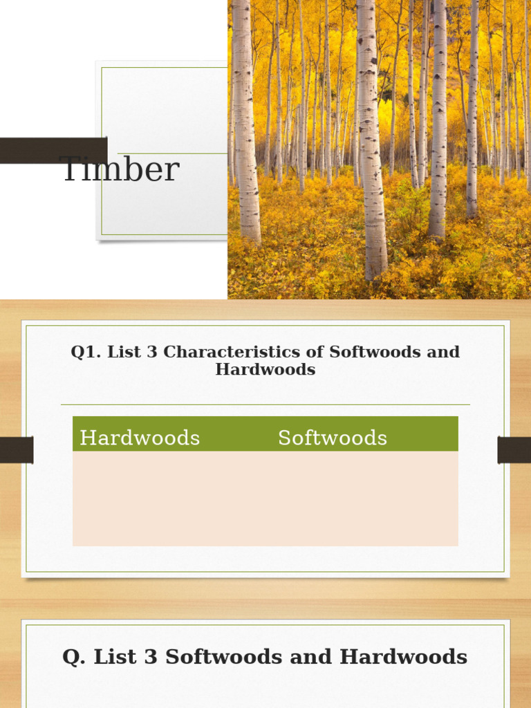 Timber 4.2b. Questions | PDF | Science & Mathematics