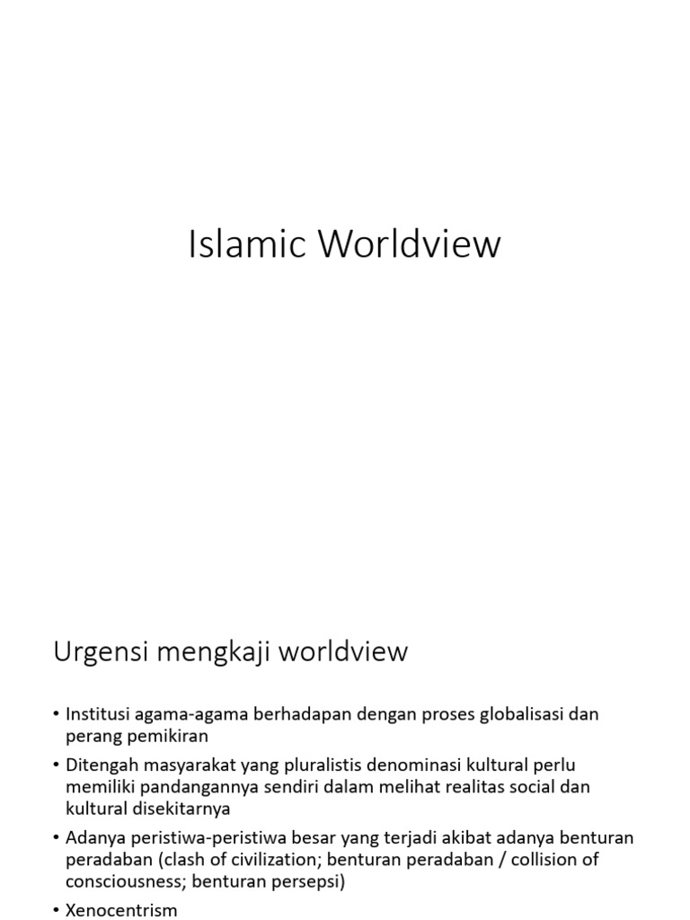 Materi 6 Islamic Worldview | PDF