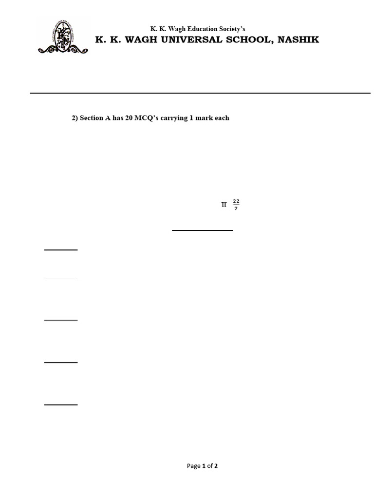 X-PT-2 Exam Paper Pattern | PDF | Equations | Mathematical Objects