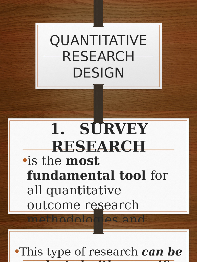 Quantitative Research Design Overview | PDF | Sampling (Statistics ...