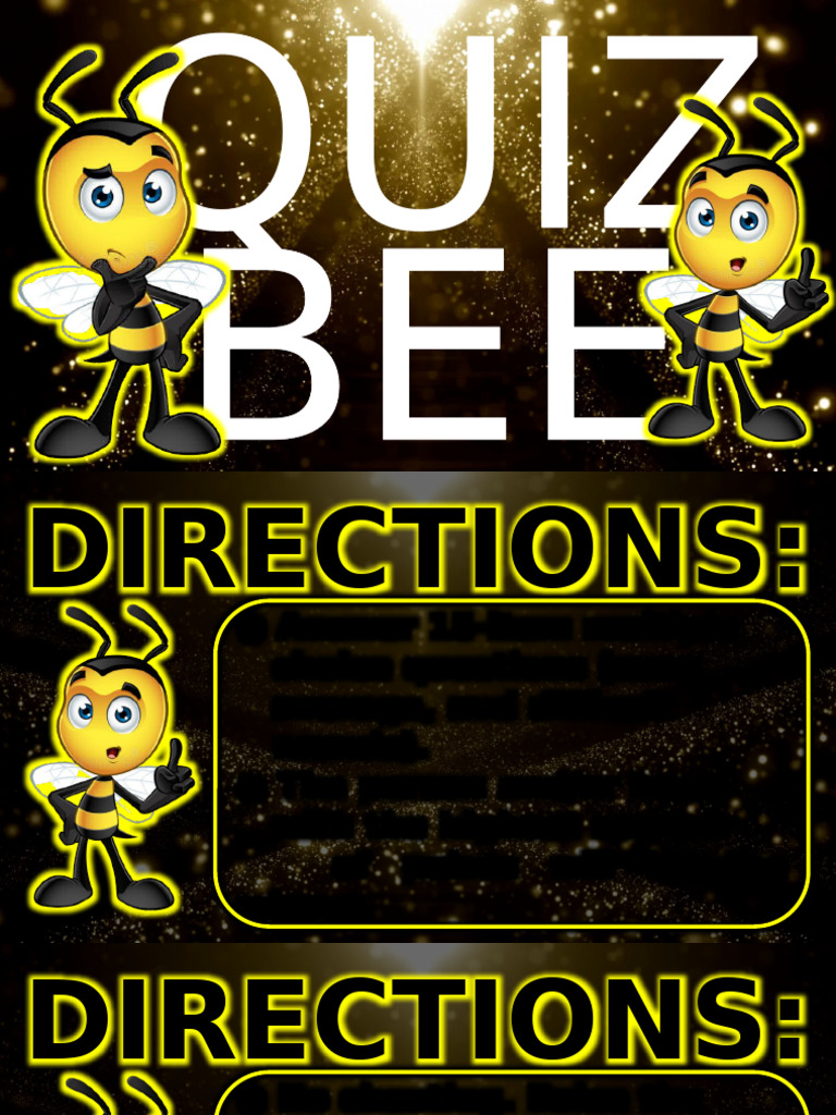 Quiz Bee Competition Guidelines | PDF