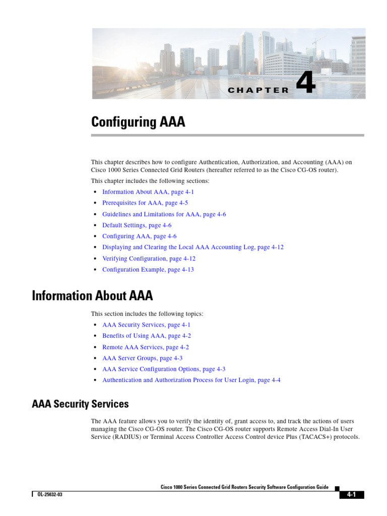 Configuring AAA | PDF | Radius | Secure Shell