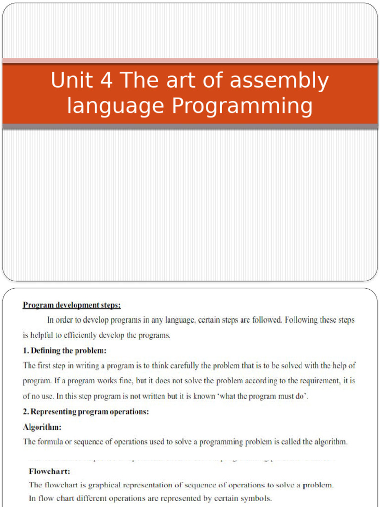 Unit 4 The Art of Assembly Language Programming | PDF | Assembly Language | Integer (Computer ...