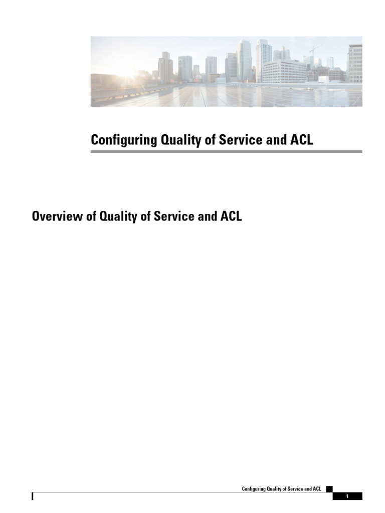 Configuring Quality of Service Acl | PDF | Quality Of Service | Telecommunications