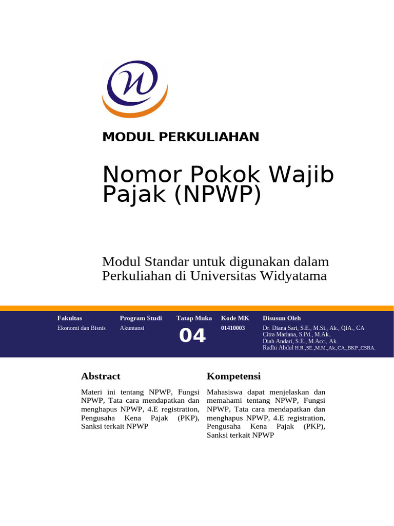 04 - Modul NPWP | PDF