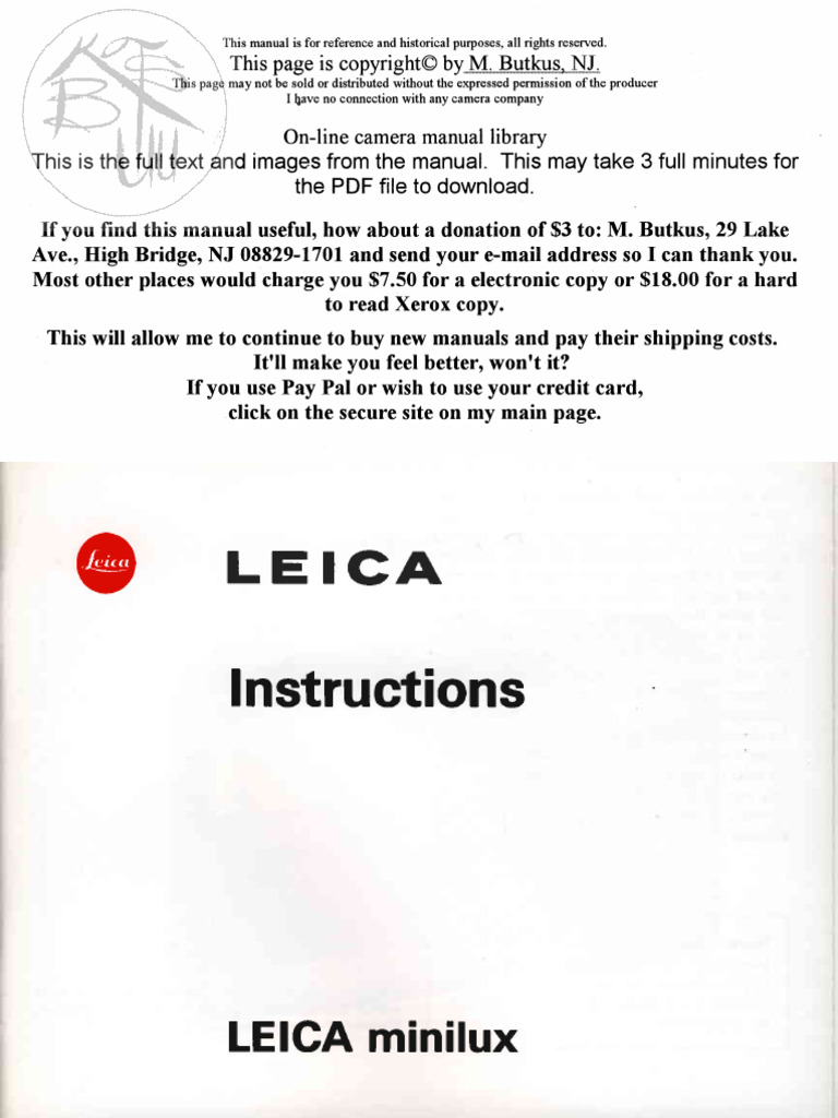 Leica Minilux | PDF